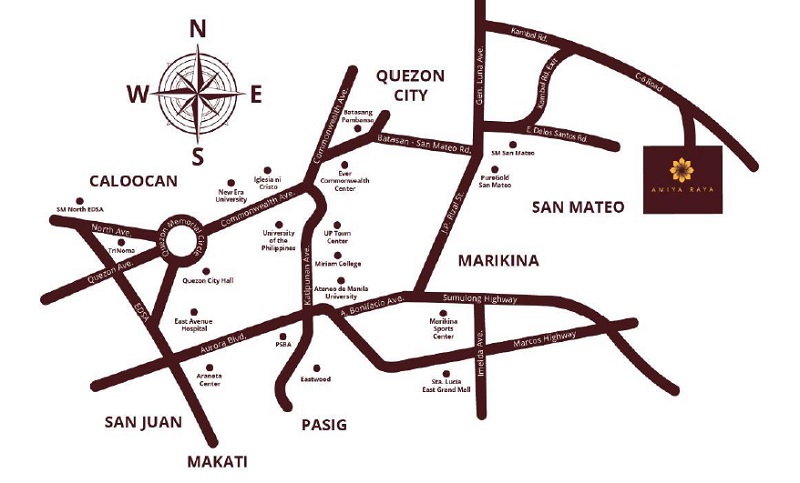 Location & Address of Community Creators, Inc. Amiya Raya - San Mateo.