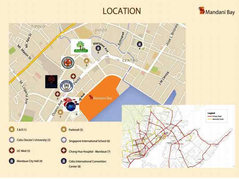 Location & Address of HT Land Mandani Bay - Mandaue City.